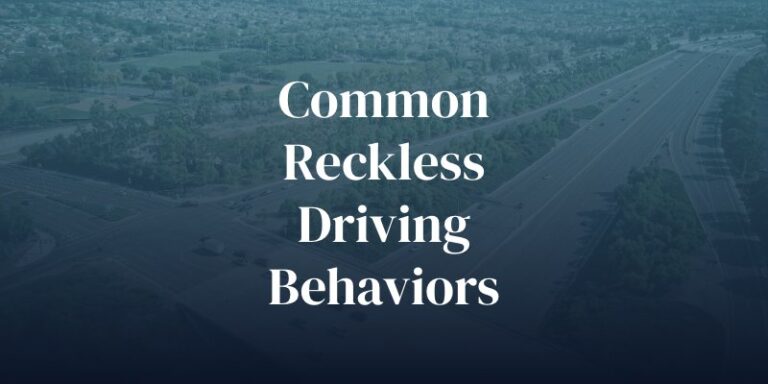 Most Common Reckless Driving Behaviors
